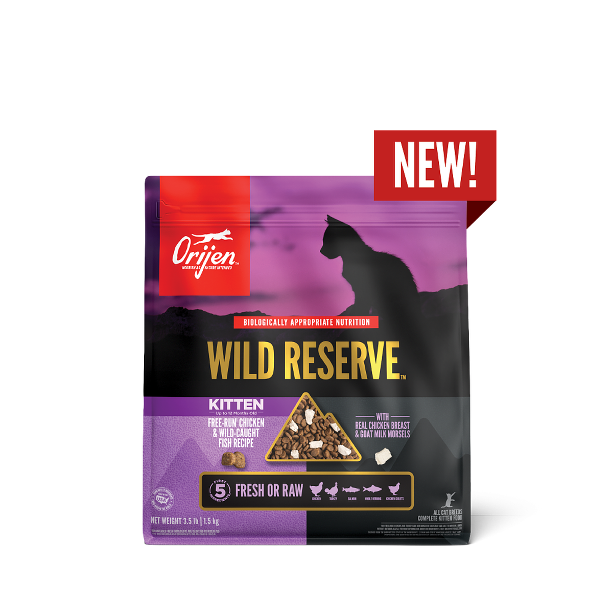 Wild Reserve, Chicken & Fish Kitten Recipe | ORIJEN USA